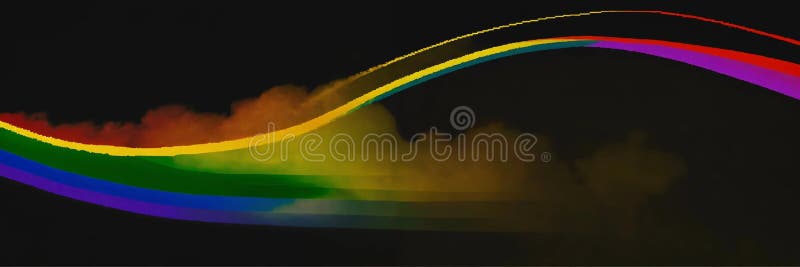 Visual Effect of the Appearance of a Rainbow on Stock Illustration ...
