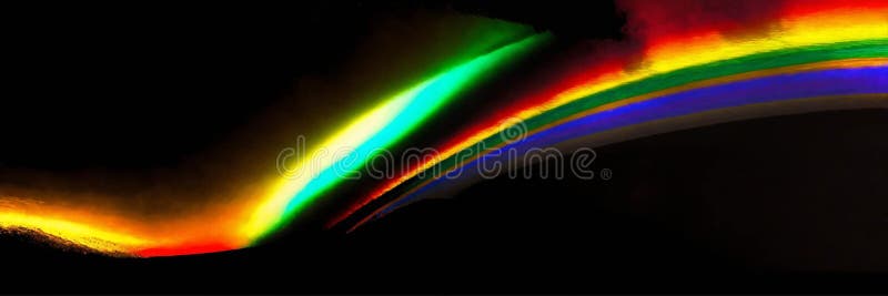 Visual Effect of the Appearance of a Rainbow Stock Illustration ...