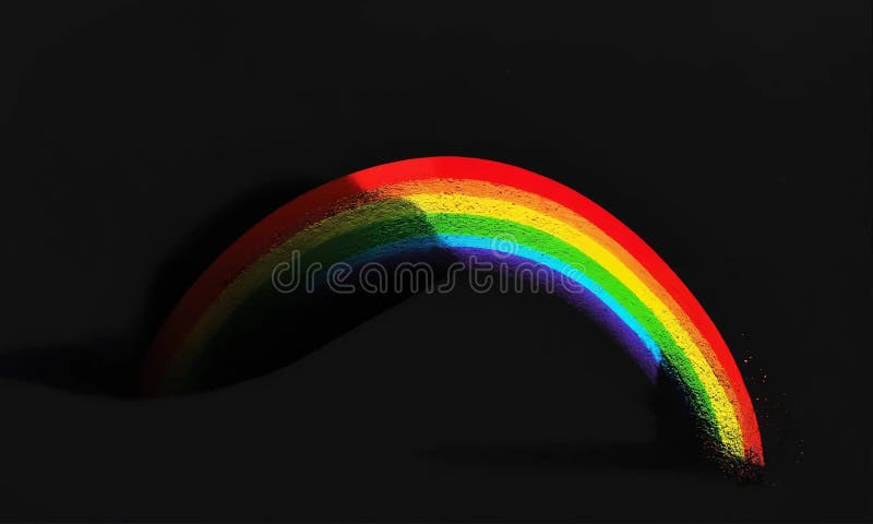 Visual Effect of the Appearance of a Rainbow on Stock Illustration ...