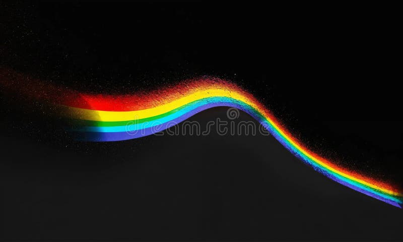 Visual Effect of the Appearance of a Rainbow Stock Illustration ...