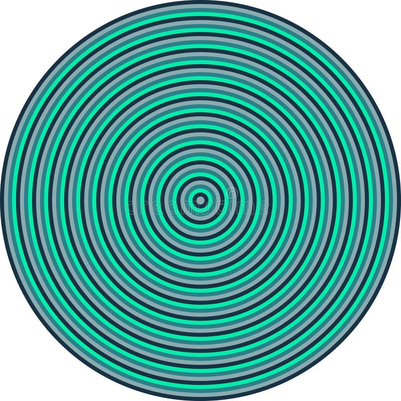 Visual Effect Created by Circles Getting Progressively Smaller Stock ...