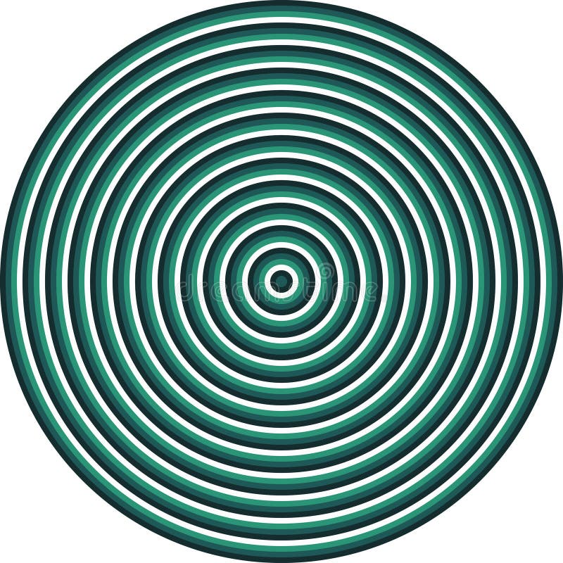 Visual Effect Created by White and Green Circles Stock Illustration ...