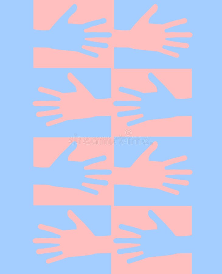 Visual effect hands stock vector. Illustration of banner - 23905610