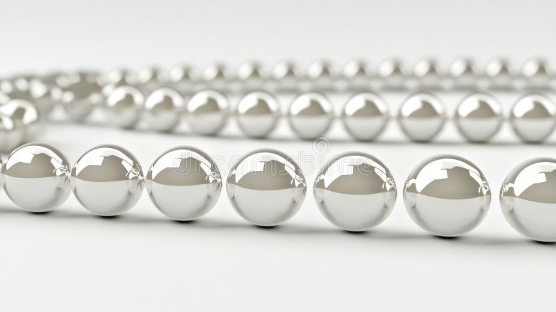 The Visual Effect of Liquid Silver and Metallic Spheres is Explored in ...