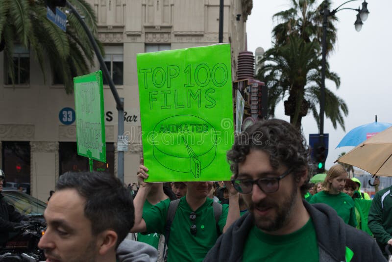 Visual Effects Artists Protest during Academy Awards Editorial Photo ...