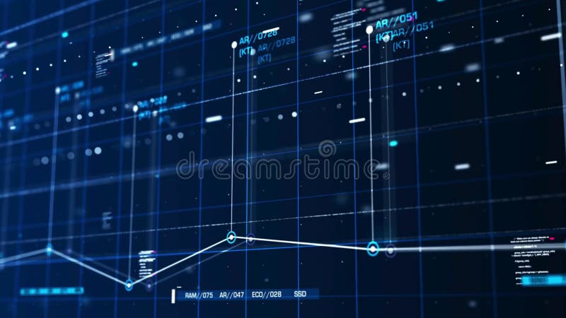 Data Visualization Represents Complex Analytics and Trends in a High-tech Digital Environment ...