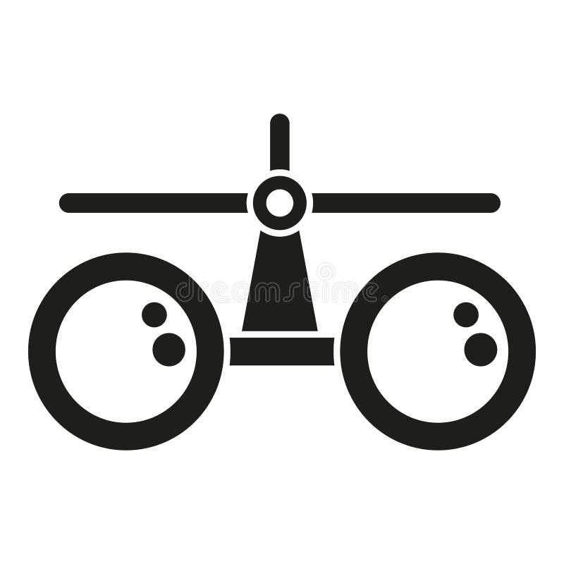 Visual Exam Icon Simple Vector. Glasses Vision Stock Illustration ...