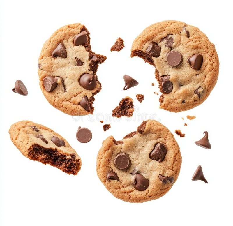 Visual of Exploding Chocolate Chip Cookies, Sweets, and Confectionery ...