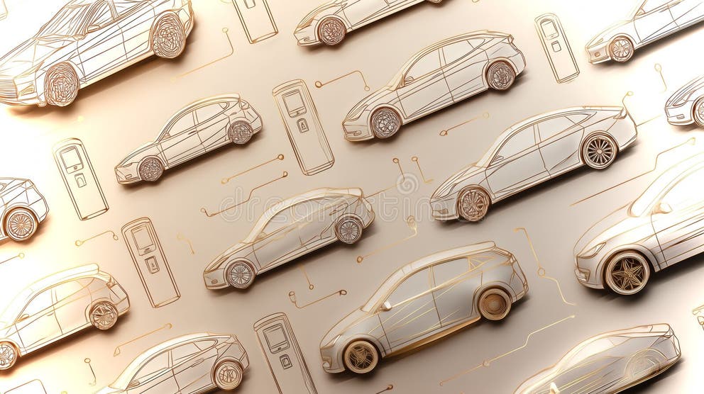 Visual Exploration of Electric Vehicles with a Light Beige Gradient ...