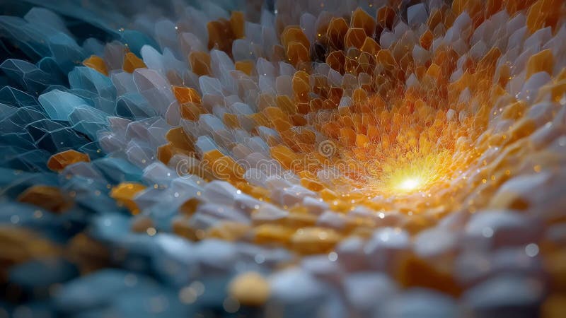 Visual Exploration of Intricate Hexagonal Patterns in Vibrant Colors ...