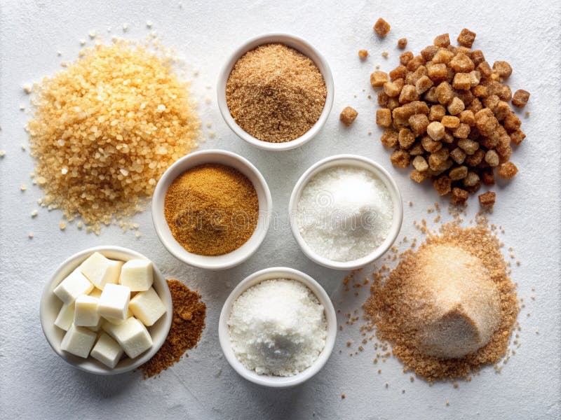 A Visual Exploration of Minimalist Sugar Different Types and Textures ...