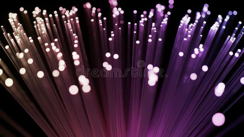Visual Exploration of Shimmering Light Strands in Dark Background Stock ...