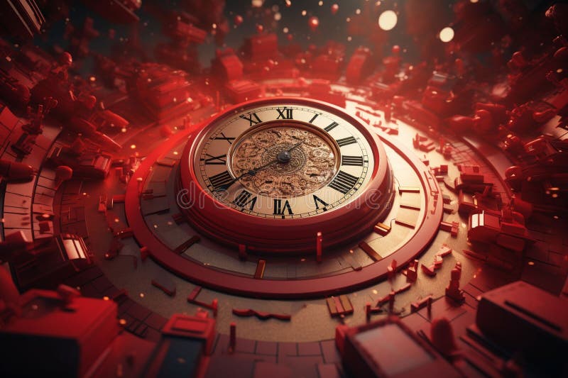 Visual Explorations of the Concept of Time Stock Illustration ...