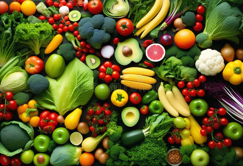 A Visual Feast for Health and Wellness Enthusiasts Stock Illustration ...