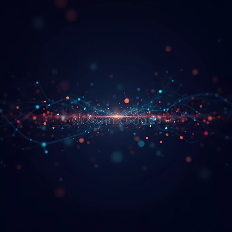 The Visual Features a Captivating Digital Background Filled with ...