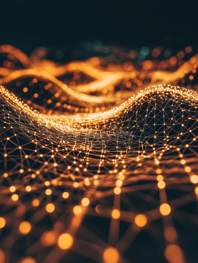 This Visual Features an Open Network Symbol with Lines Connecting Nodes ...