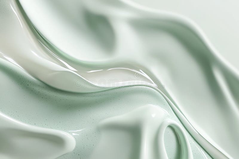 The Visual Features a Smooth Liquid Flow with Soft, Glowing Textures in ...