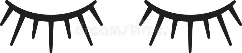 This Visual Features Two Sets of Stylized Eyelashes Showcasing Sharp ...