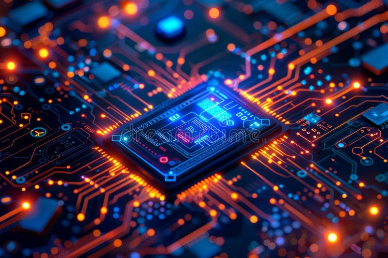 The Circuit Board is Equipped with an Innovative Microprocessor ...