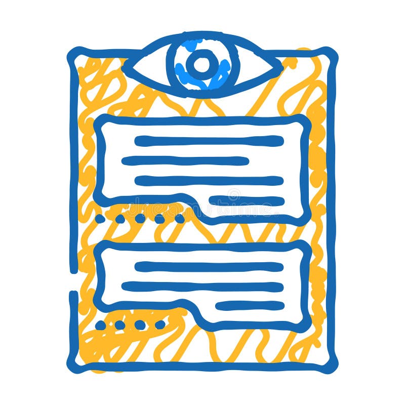 Visual Feedback Ux Ui Design Icon Doodle Illustration Stock Vector ...