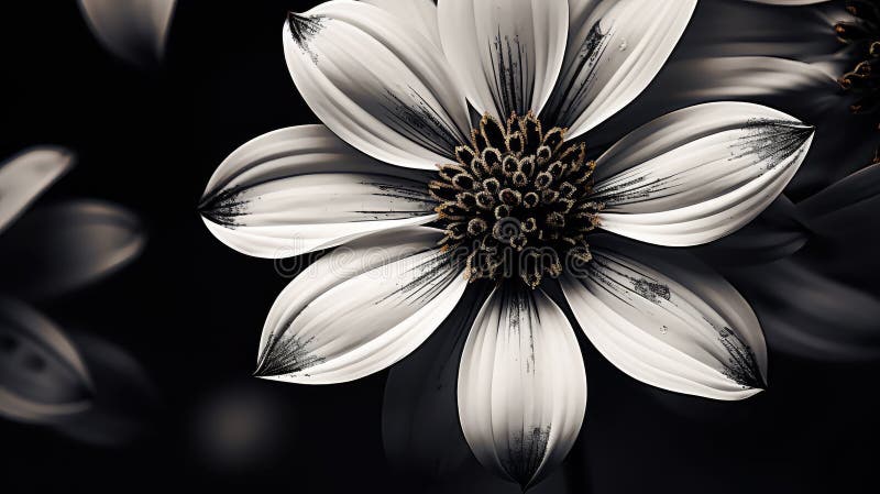 Visual Flower Black Stencil Stock Illustration - Illustration of ...