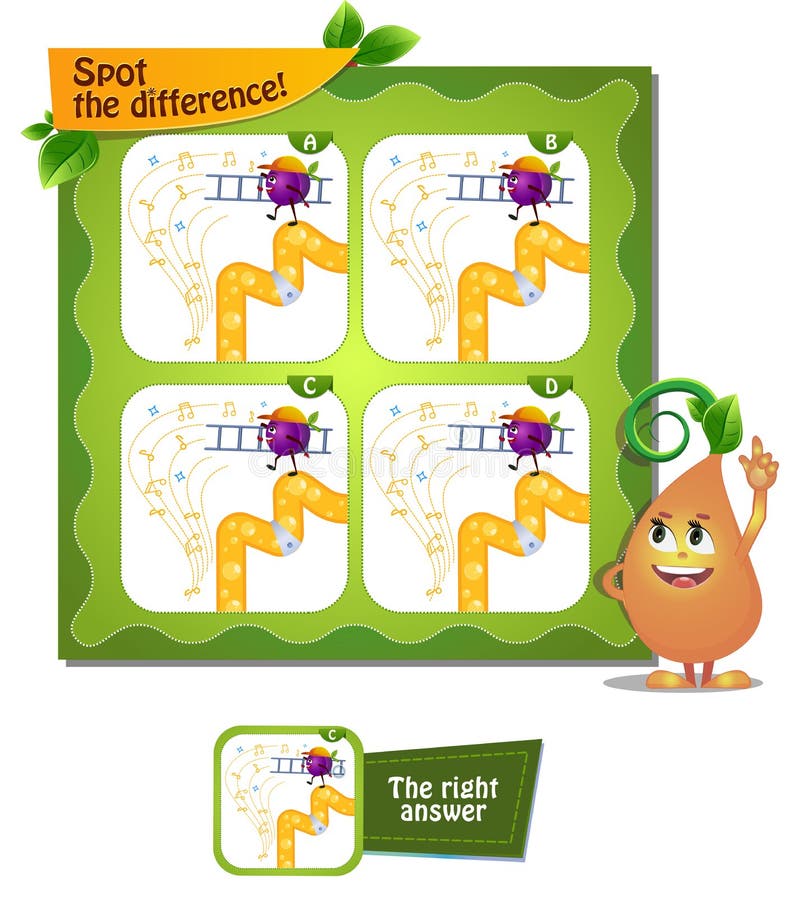 Spot Difference Summer Stock Illustrations – 220 Spot Difference Summer ...