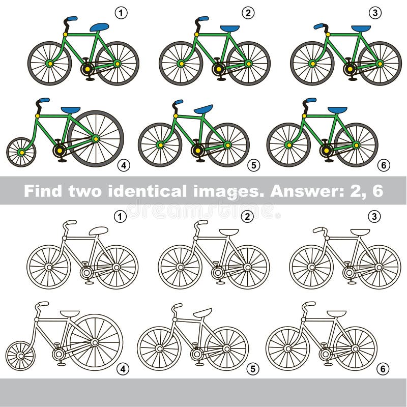 Visual Game For Kids To Find Hidden Couple Of Objects. Stock Vector ...