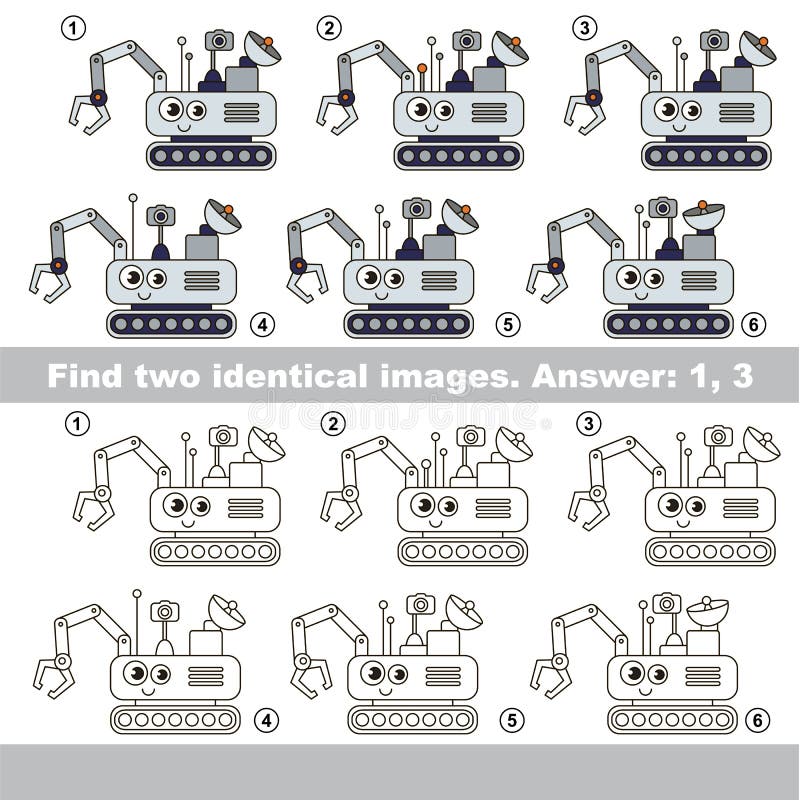 Visual Game For Kids To Find Hidden Couple Of Objects. Stock Vector ...