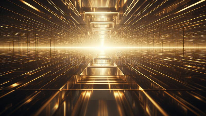 Visual Geometric Lines Gold Stock Illustration - Illustration of modern ...