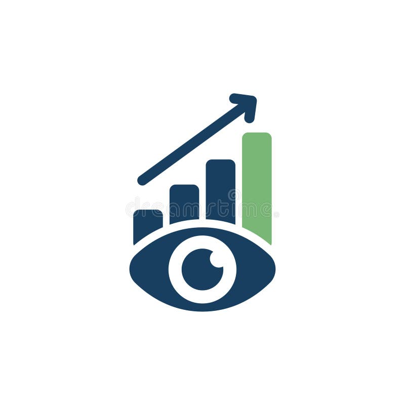 Visual Growth Strategy Icon Designed for Comprehensive Data Analytics ...