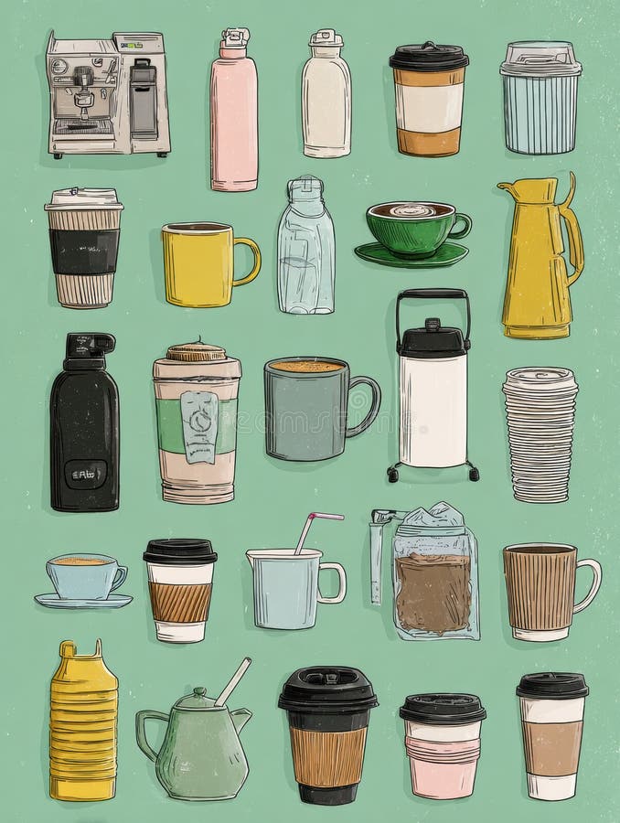 Visual Guide To Alternatives for Single-Use Plastics in Cafes Showing ...