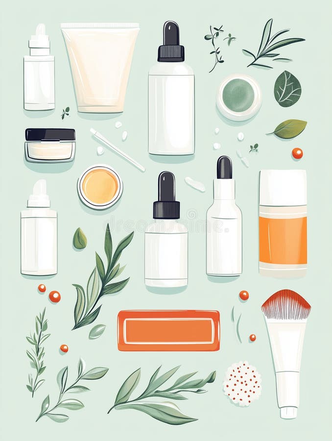 Visual Guide on Maintaining a Skincare Routine with Essential Products ...