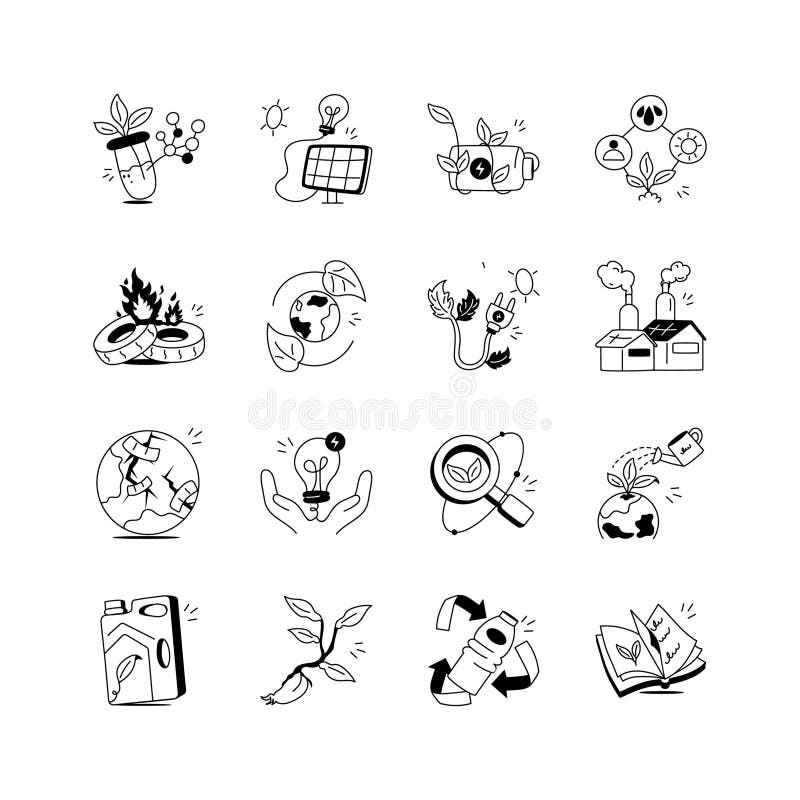 A Visual Guide To Environmental Sustainability Stock Vector ...