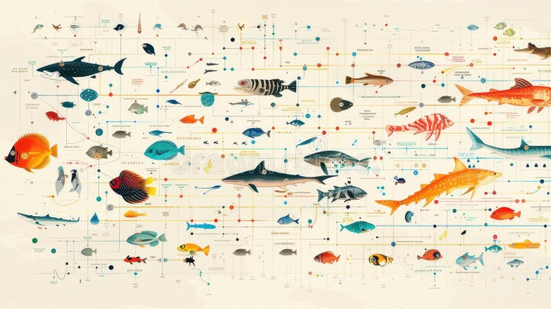 A Visual Guide To the Evolution of Fish Stock Illustration ...