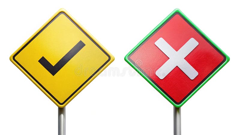 Visual Guide To Right and Wrong Choices an Educational Illustration for ...