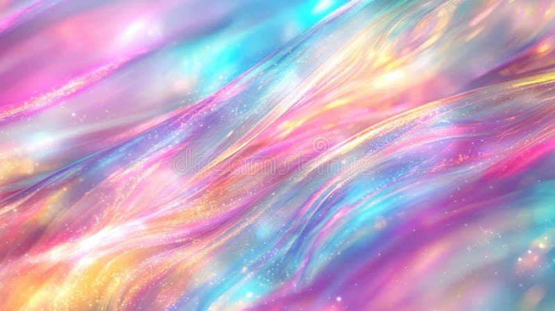 Visual Harmony in Colorful Waves Abstract Digital Artwork with Fluid ...