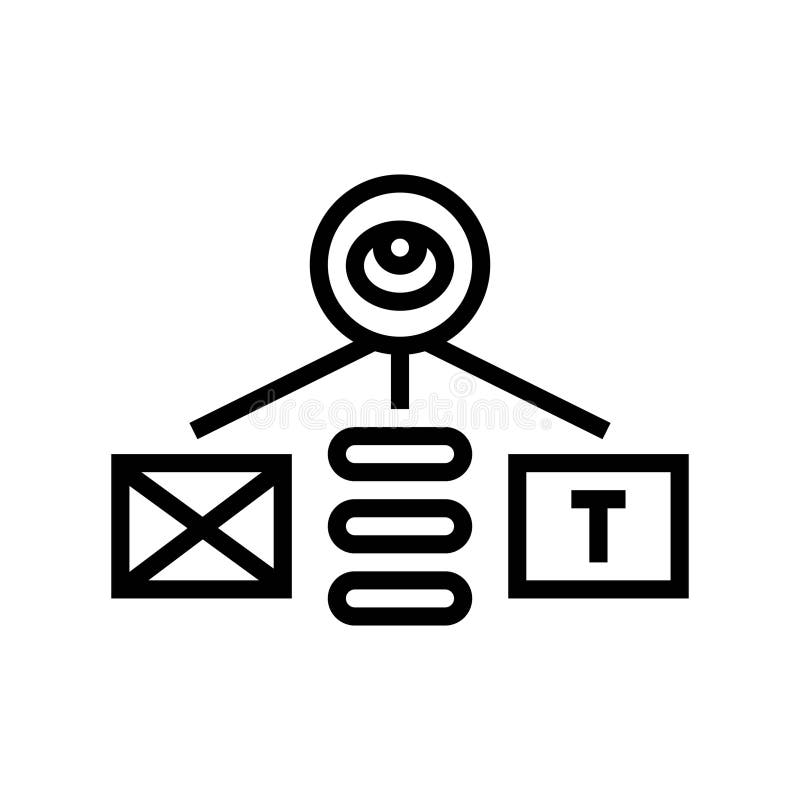 Visual Hierarchy Ux Ui Design Line Icon Vector Illustration Stock ... Visual Hierarchy Ux Ui Design Line Icon Vector Illustration Stock ...