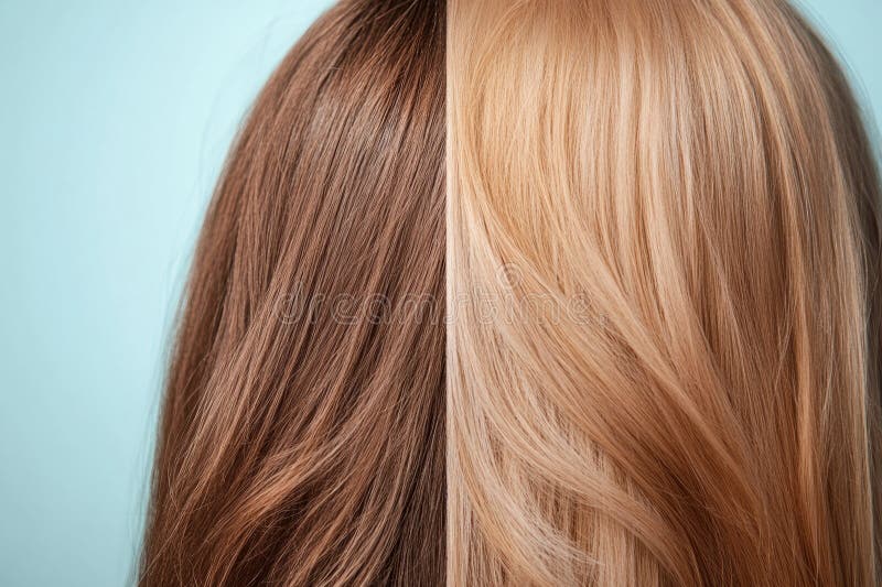 Compare the Effects of Damage on Hair Strands, Showcasing Dull Versus ...