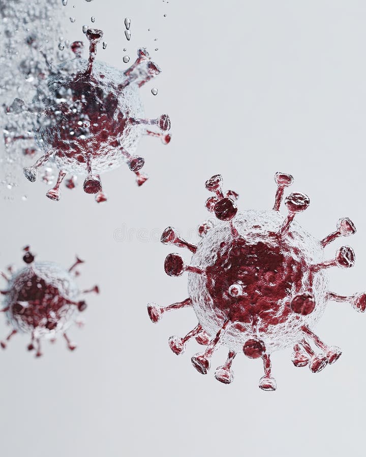 Exploring the Microworld of Flu Viruses Illuminated Against a Soft ...