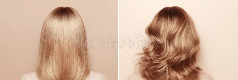 Comparison of Thin Hair and Thick Hair Showcasing Noticeable ...