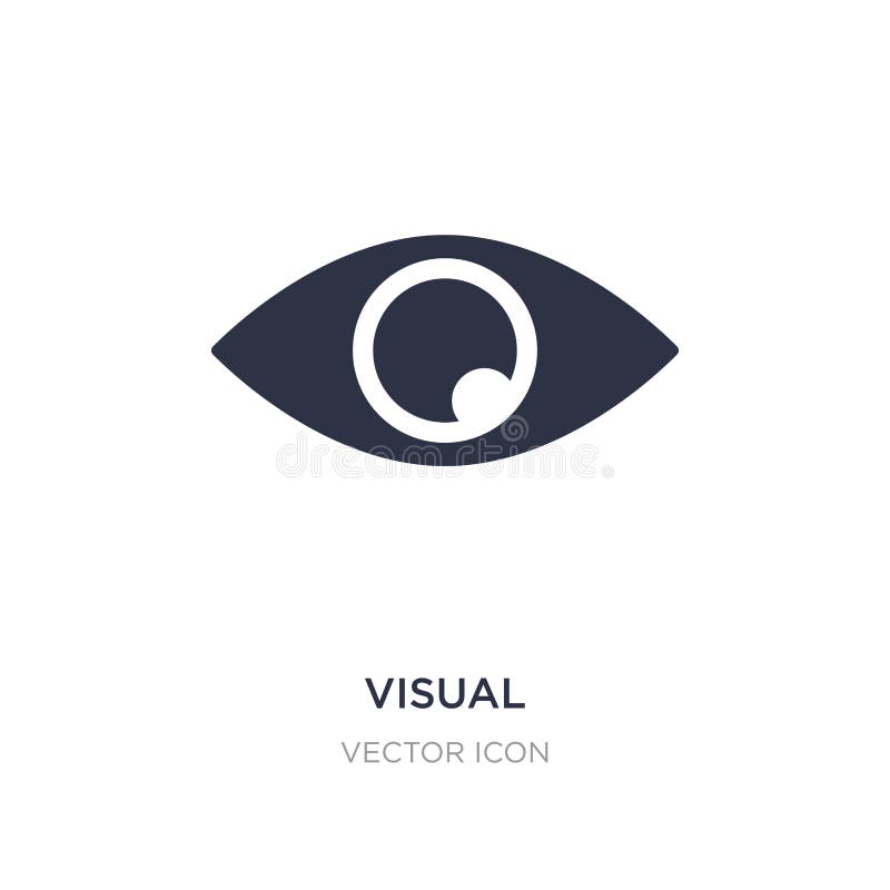 Visual Icon On White Background. Simple Element Illustration From UI ...