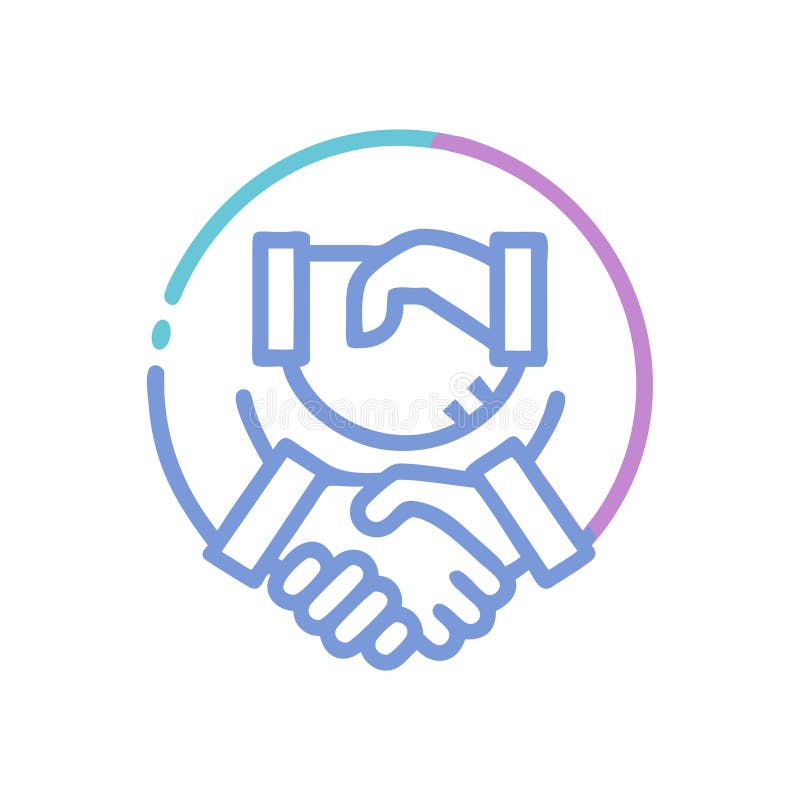 Visual Icons for Trade Association Representation Stock Vector ...