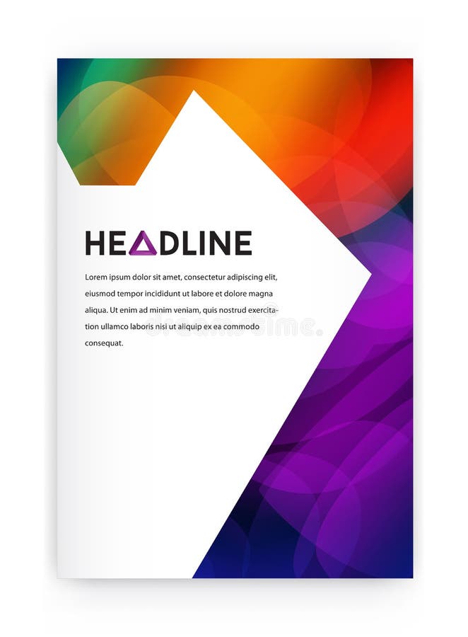 Visual Identity with Letter Logo Elements Bright Gradients Blend Stock ...