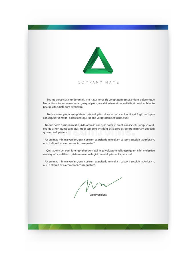 Visual Identity with Letter Logo Elements Bright Gradients Blend Stock ...