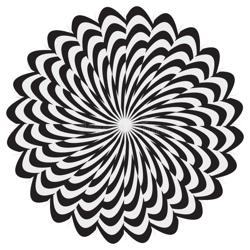 Visual Illusion of Rotation. Design Element Stock Vector - Illustration ...