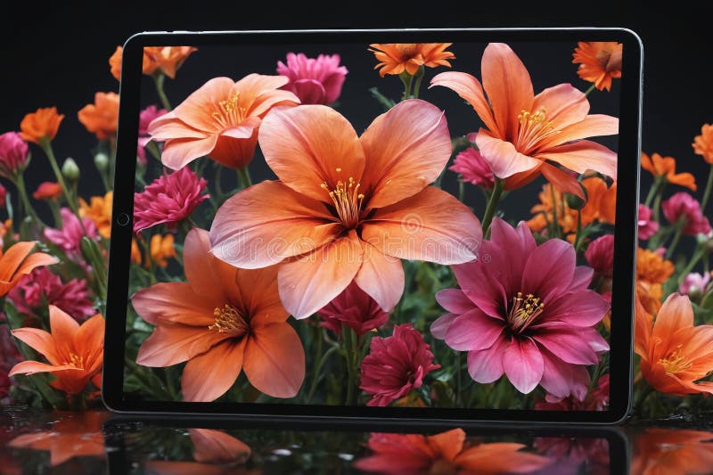 Visual Illusion: Tablet Screen Seamlessly Blending with the Background ...