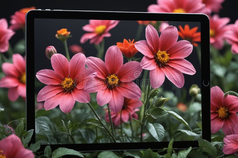 Visual Illusion: Tablet Screen Seamlessly Blending with the Background ...