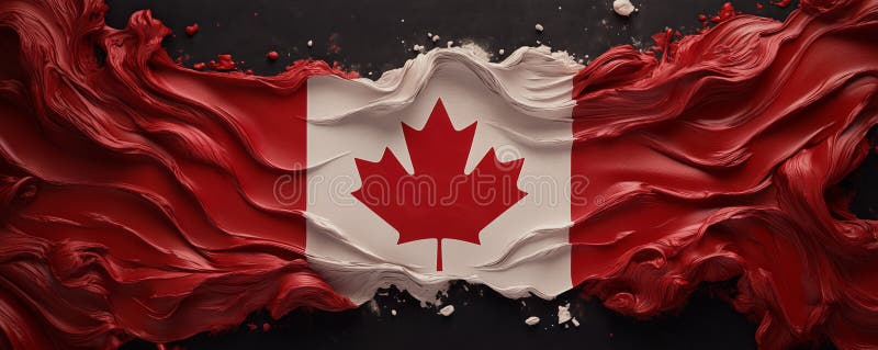 A Visual Illustrates the Iconic Design of the Canadian Flag S Creation ...