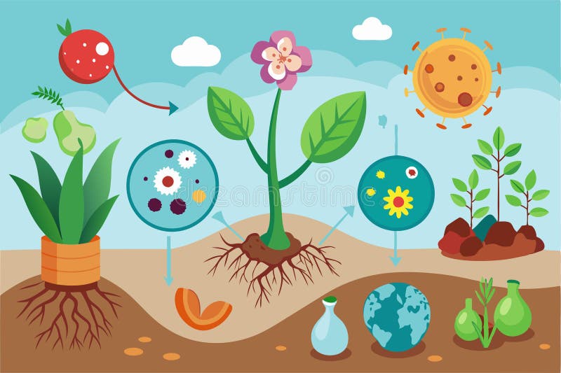 This Visual Illustrates the Various Stages in the Development of Flora ...