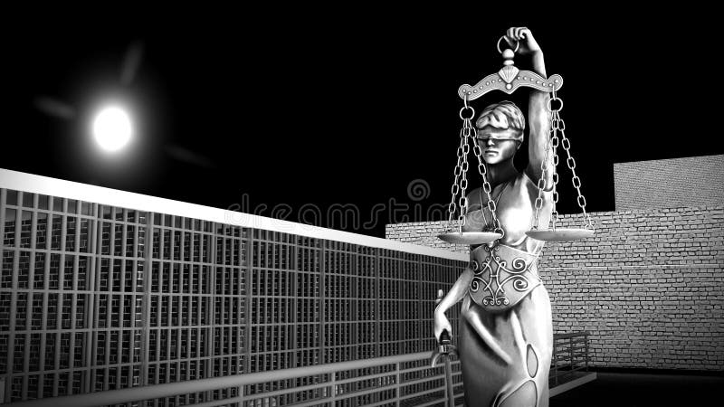 Visual Illustration on daily Life in Prison 3d Rendering Stock ...